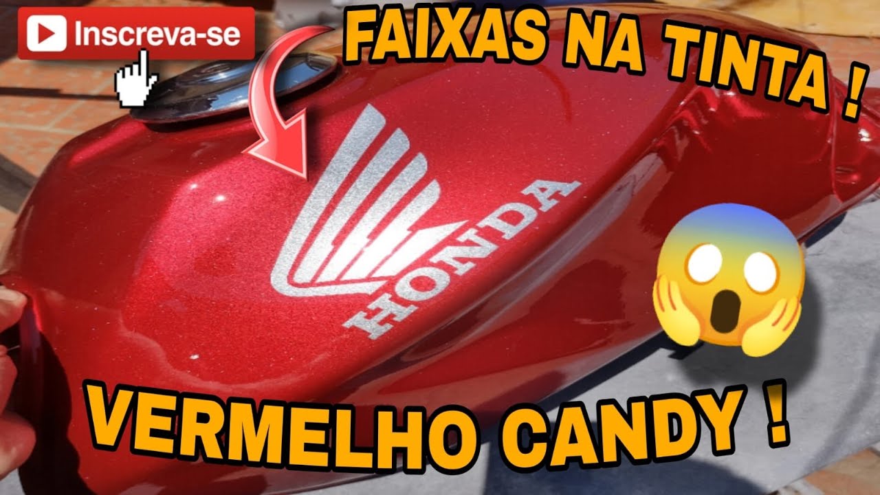 PINTURA TITAN 150 /08 ( VERMELHO CANDY ) !! - YouTube