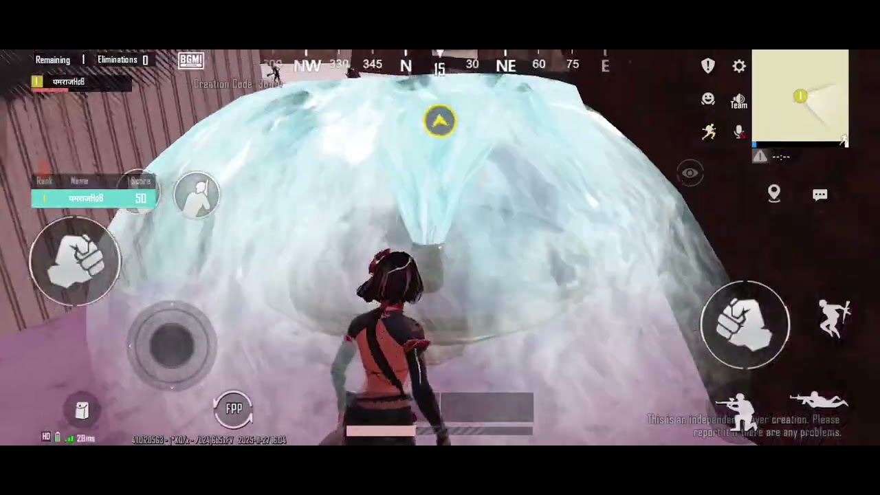 Bgmi wow parkour map code 36414 - YouTube