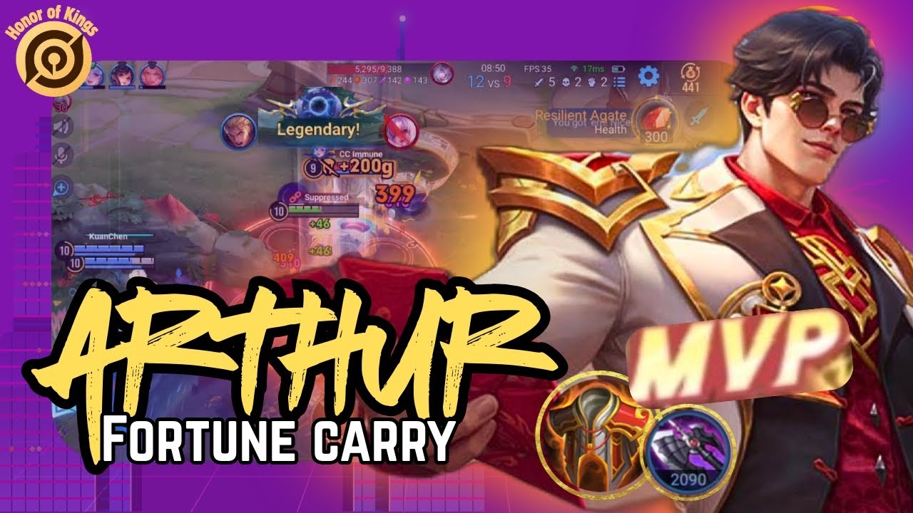 Arthur Jungle UNSTOPPABLE – Fortune Struck MVP DOMINATES | Honor of ...