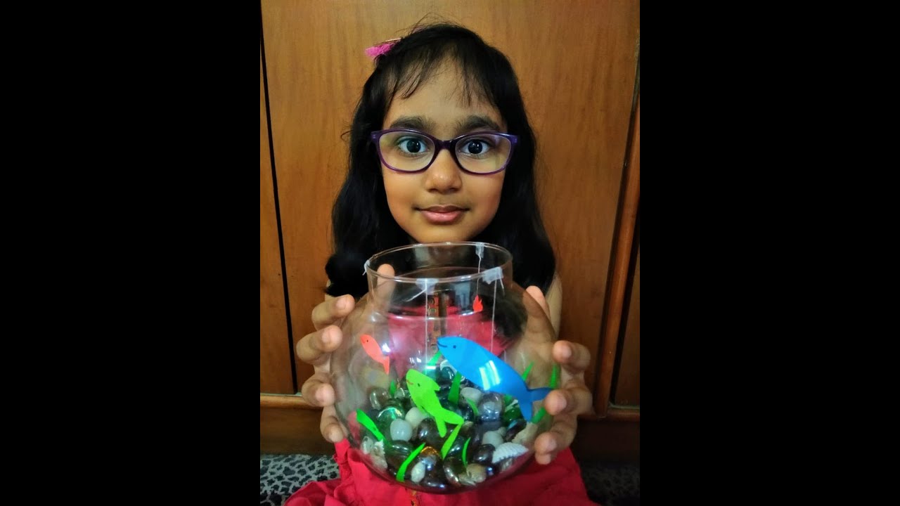 Make Fish Aquarium using Glass Jar | DIY Aquarium for kids | for school ...