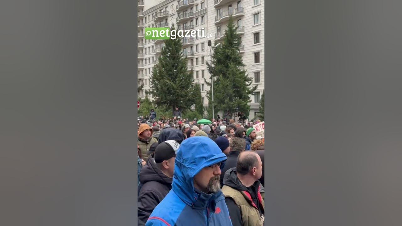 25 ნოემბერი თბილისი „რუსებო რუსებო “ შეძახილები საპროტესტო