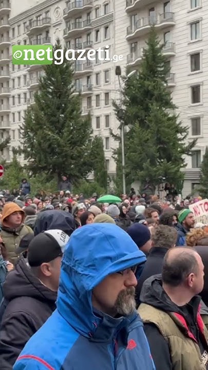 25 ნოემბერი თბილისი „რუსებო რუსებო “ შეძახილები საპროტესტო