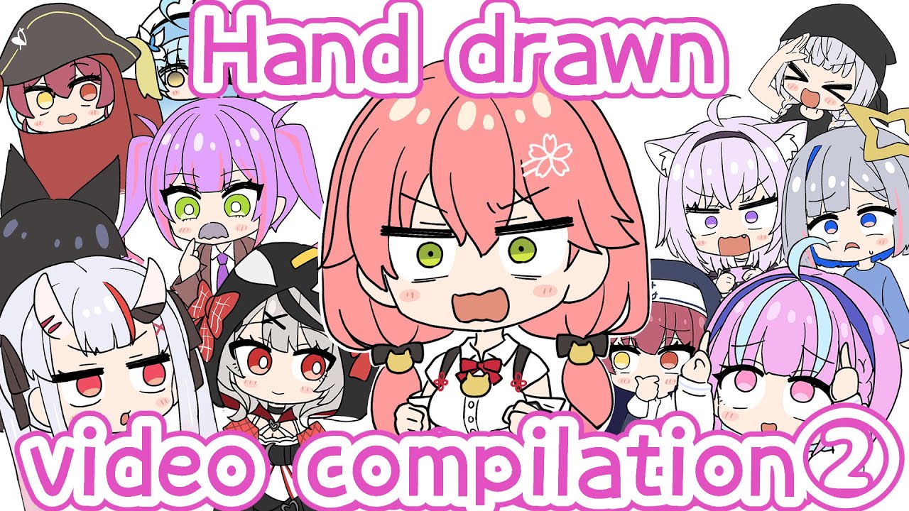 2022 Summary Hand drawn video compilation②【Hololive AnimatedClip/Eng ...