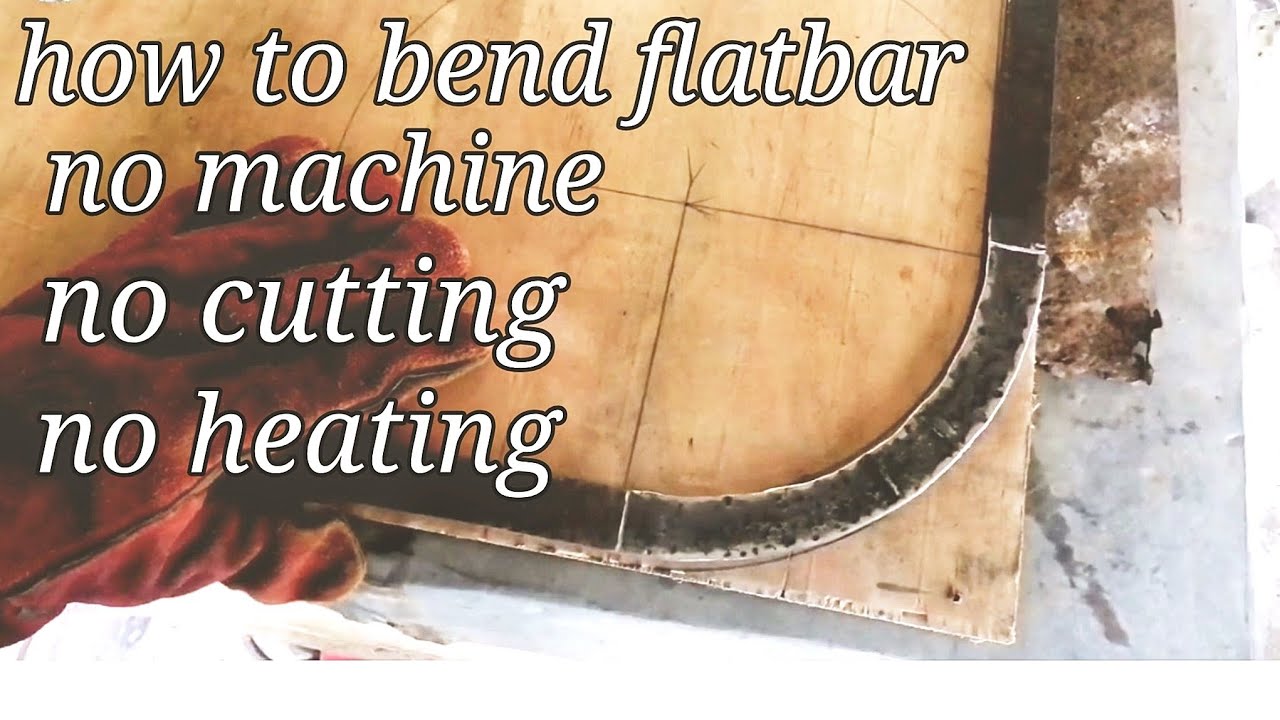 How to Bend Flatbar / Sideways Manual Bending - YouTube