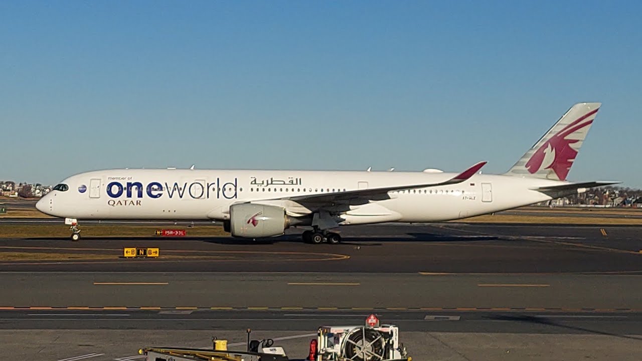 Boston: Qatar QR743 - OneWorld Livery Airbus A350-941 (A7-ALZ ...