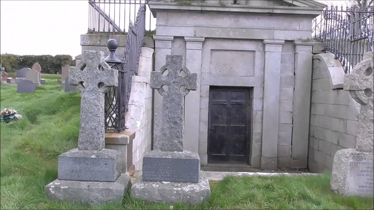 Inch Abbey graveyard Mausoleums - YouTube