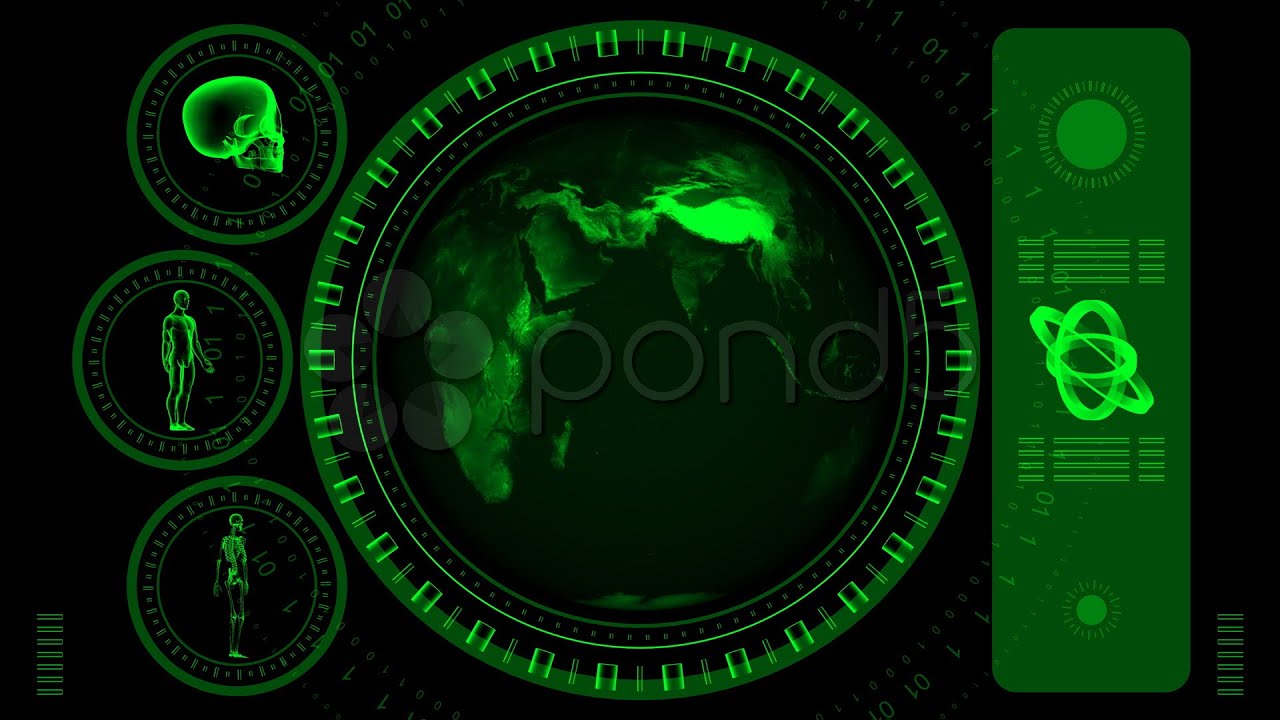 Earth Scan Screen - Hi-Tech 23 (Hd). Stock Footage - YouTube