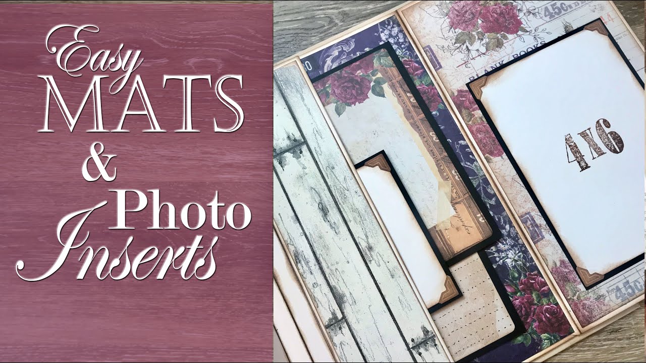 Easy Mats & Photo Inserts - YouTube