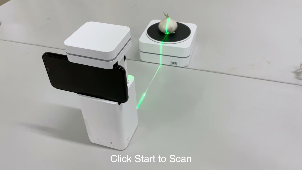 How to 3D scan a garlic and make it "real"? - Anet Phiz 3D Scanner ...