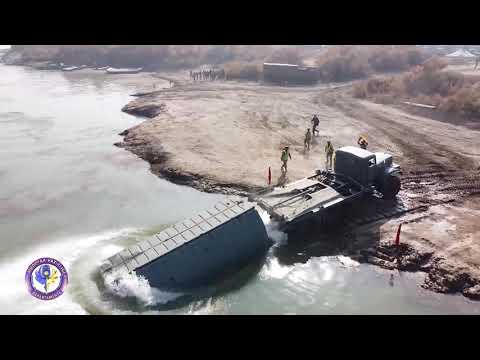 Ҳарбийлар икки соатда Сирдарё устида кўприк барпо этди