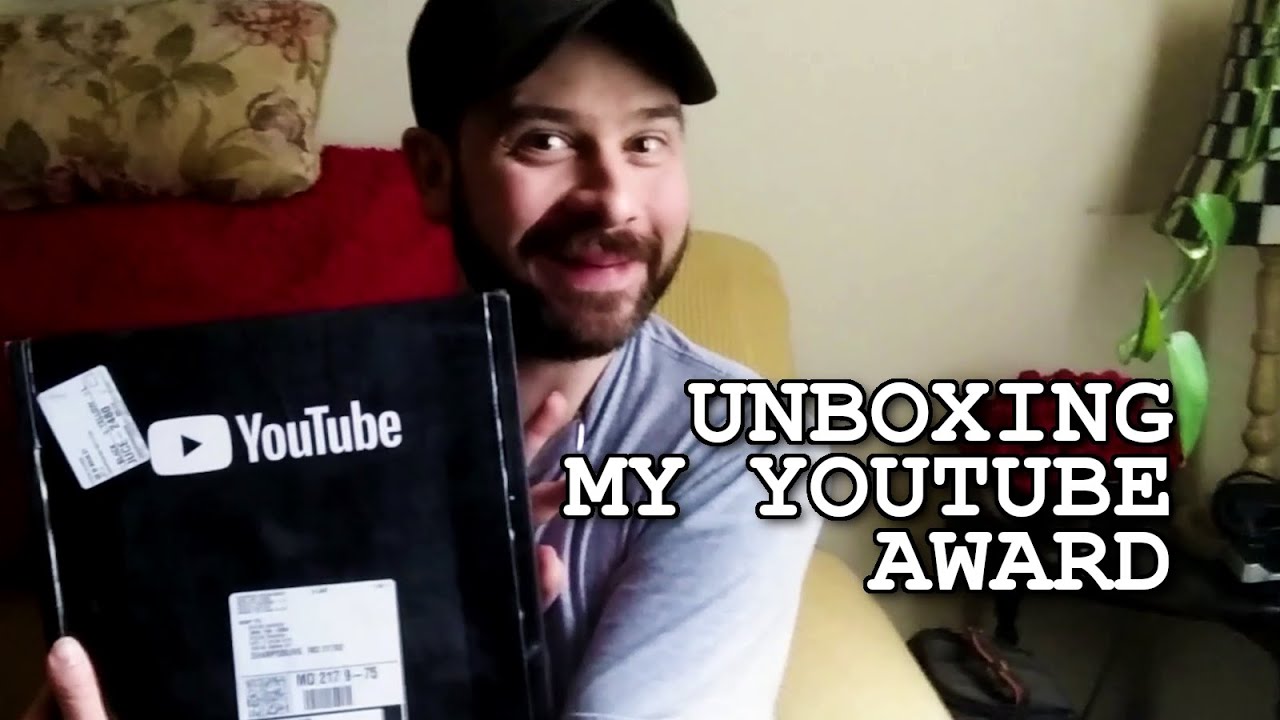 Unboxing My YouTube Award - YouTube