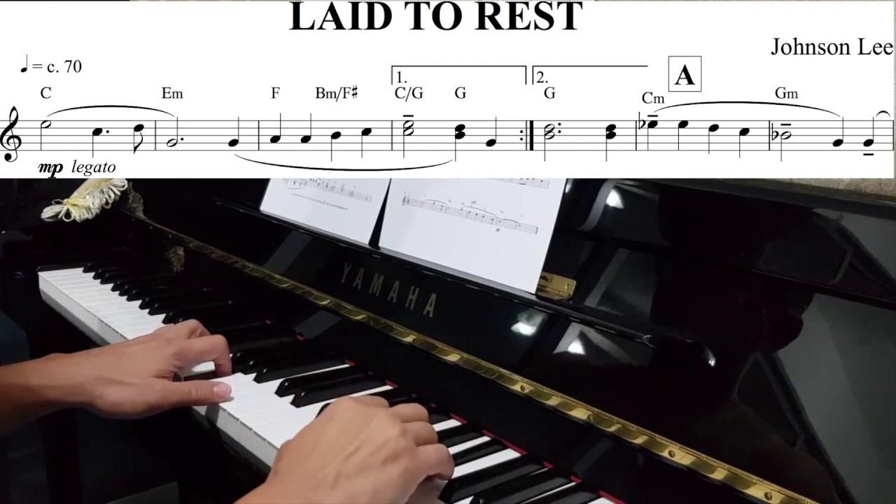 LAID TO REST - Piano Performance with Sheet Music - YouTube