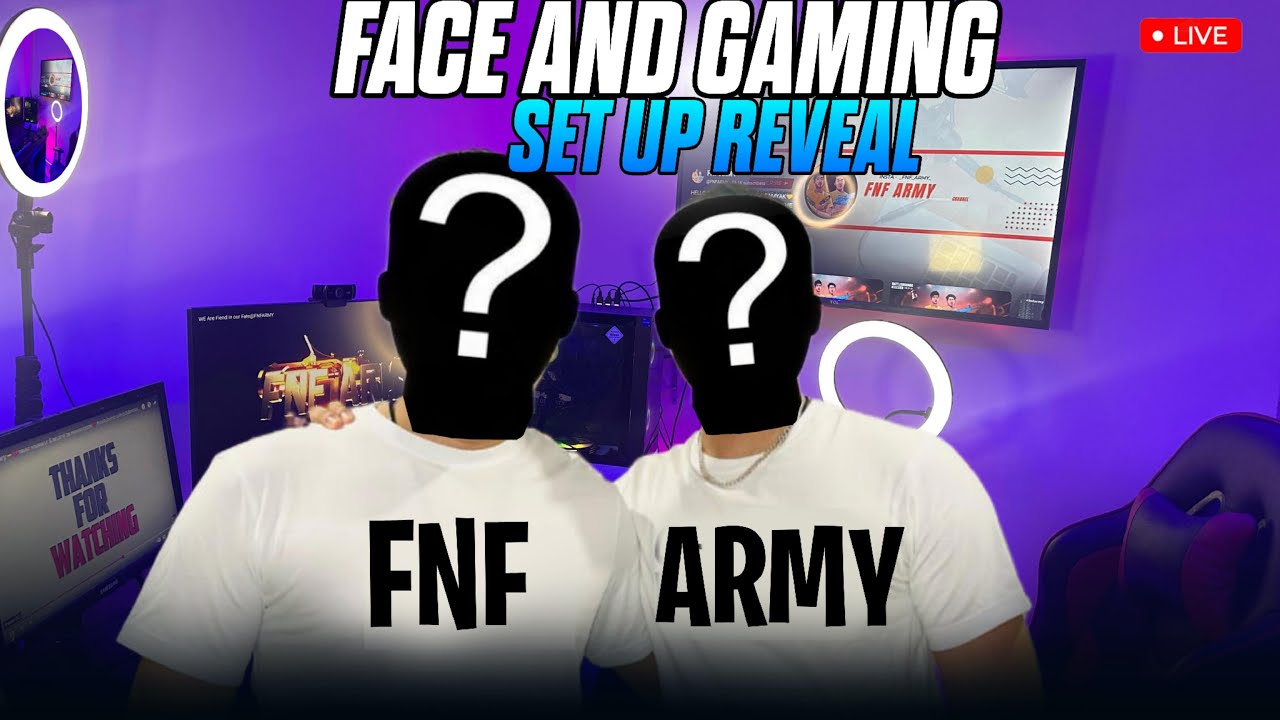 🔴Live/W FNF ARMY| FACE REVEAL & GAMING SETUP | #pubgmobile #bgmilive # ...
