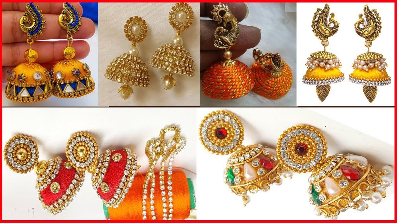 Silk Thread Jewellery Making at home || Art Beauty Corner - YouTube