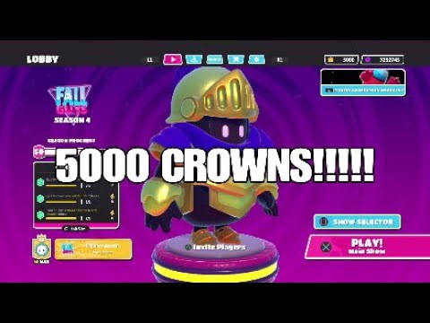 GETTING MY 5000TH CROWN WITH THE GOLDEN KNIGHT IN FALL GUYS - YouTube