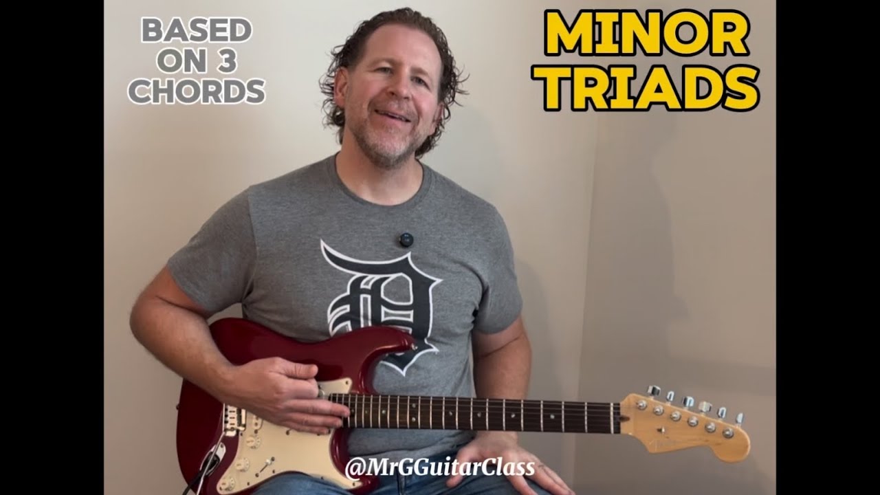 Guitar Triad Minor Shapes Unlocked From 3 Chords | Easy Pattern - YouTube