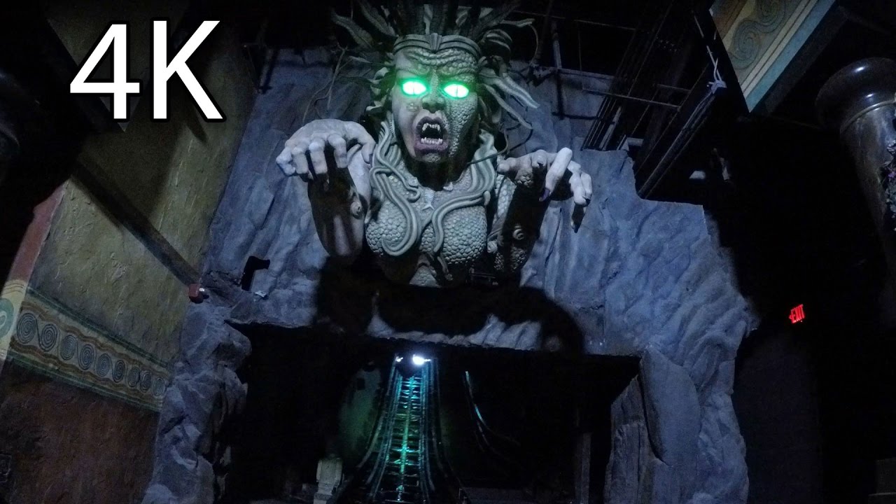 Journey To Atlantis front seat on-ride 4K POV SeaWorld Orlando - YouTube