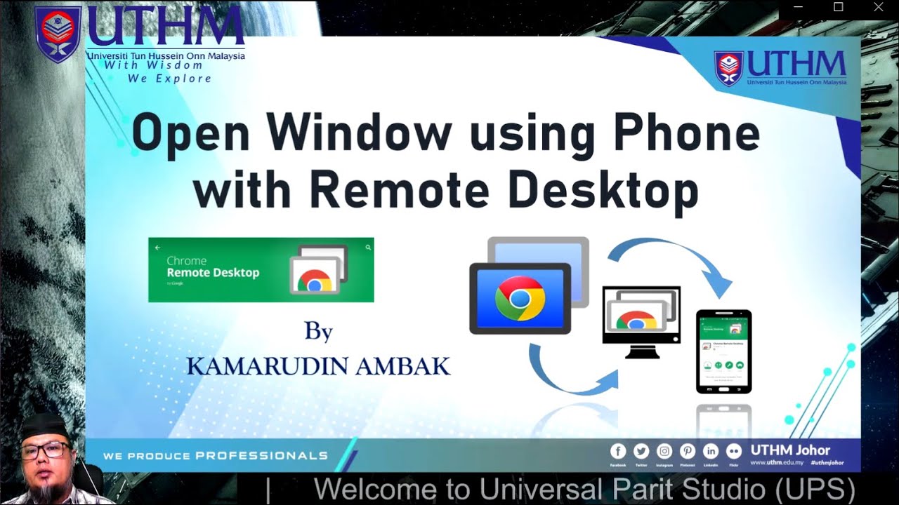 Buka Window Laptop/PC guna Phone (Chrome Remote Desktop) - YouTube