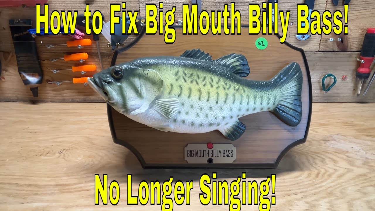 How to Fix Big Mouth Billy Bass From 1999! Broken Big Mouth Billy Bass ...