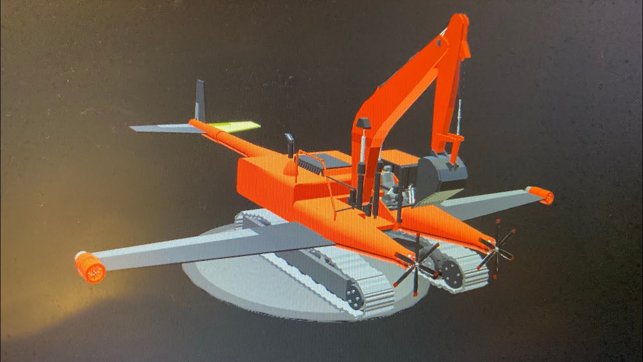 Flying excavator - YouTube