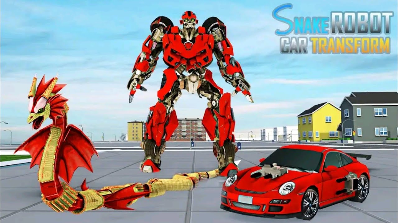 Robot Bumblebee Berubah Jadi Ular Dan Mobi Balap | Snake Robot Car ...