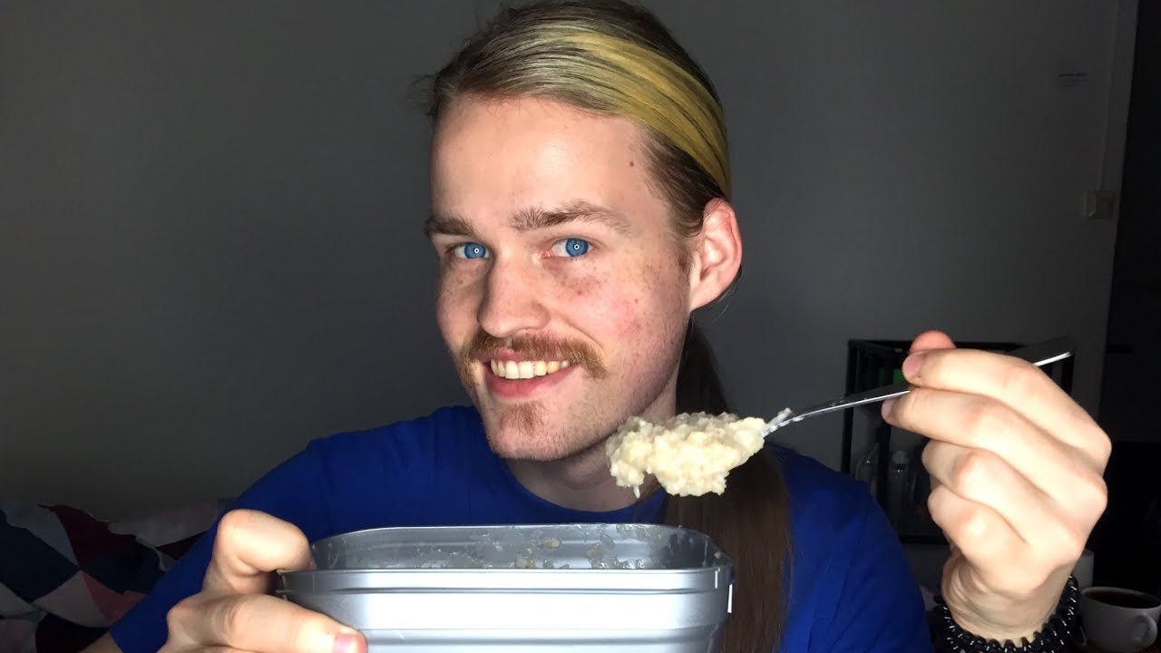 ASMR - Eating A Poor Man's Meal & Whispering #5 (Mouth Sounds) - YouTube