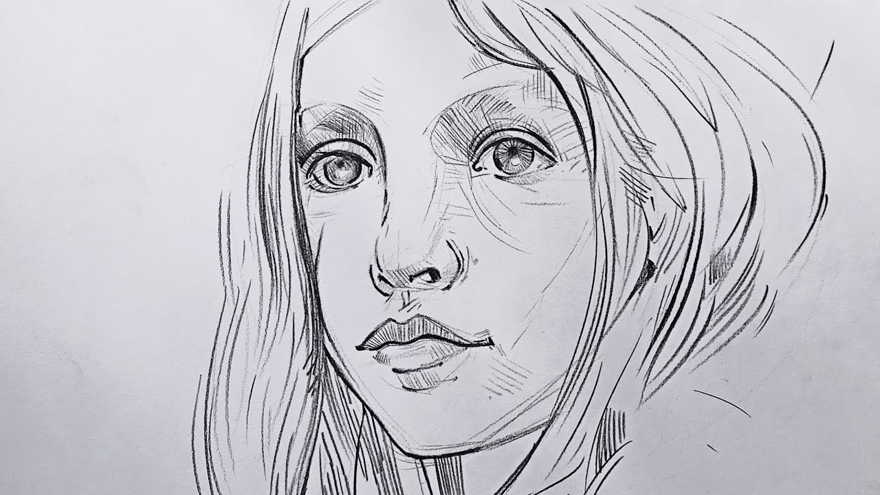 HOW TO DRAW FACE/ easy proses - YouTube