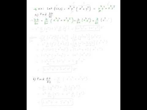 Computing partial derivatives algebraically #1 - YouTube