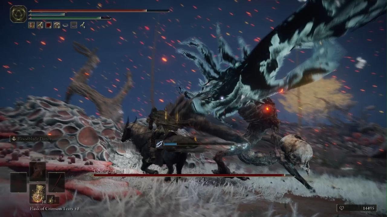 Elden Ring Death Rite Bird (Southern Aeonia Swamp Bank) - YouTube