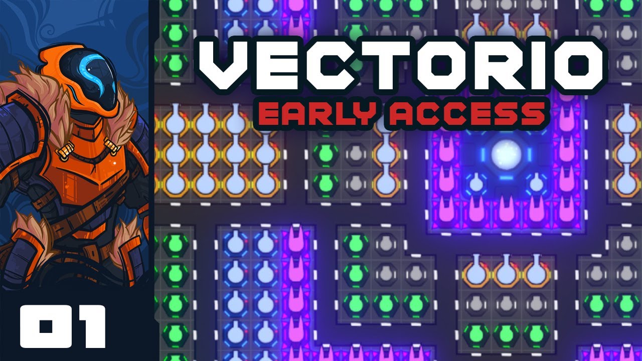 Neon Incremental Base Defense! - Let's Play Vectorio [Early Access ...