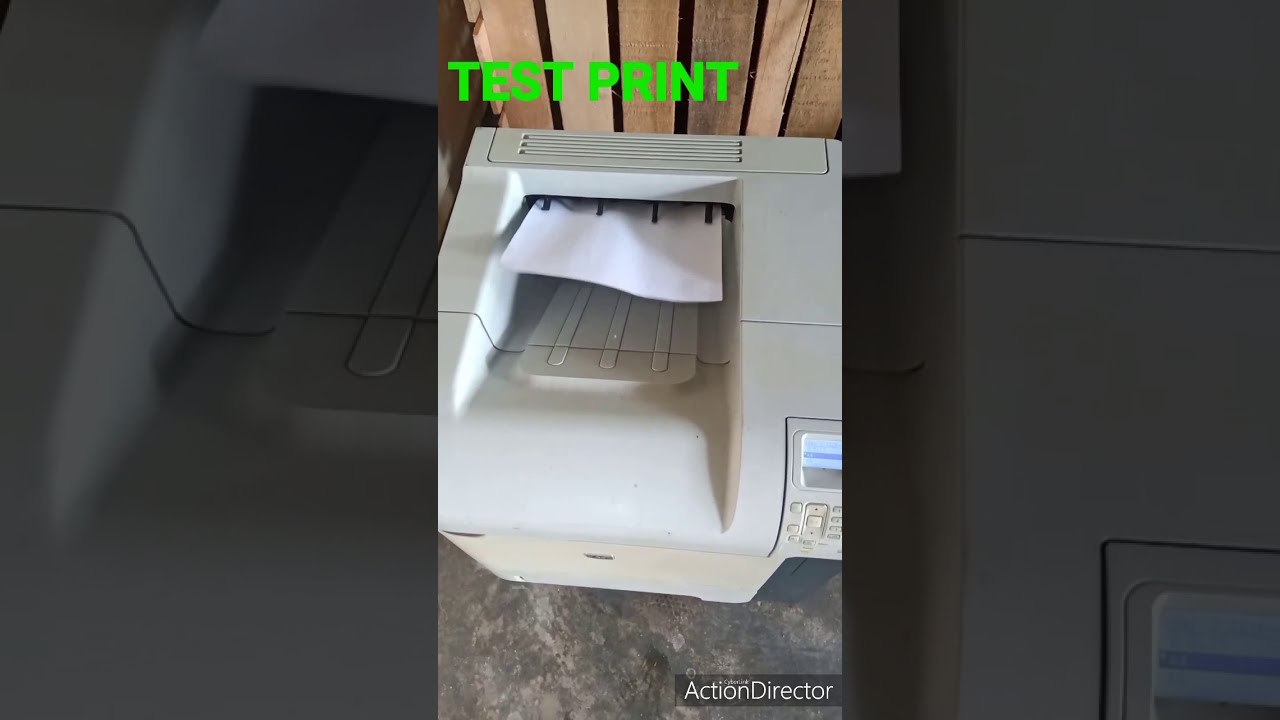LaserJet HP P4015X test print and speed - YouTube