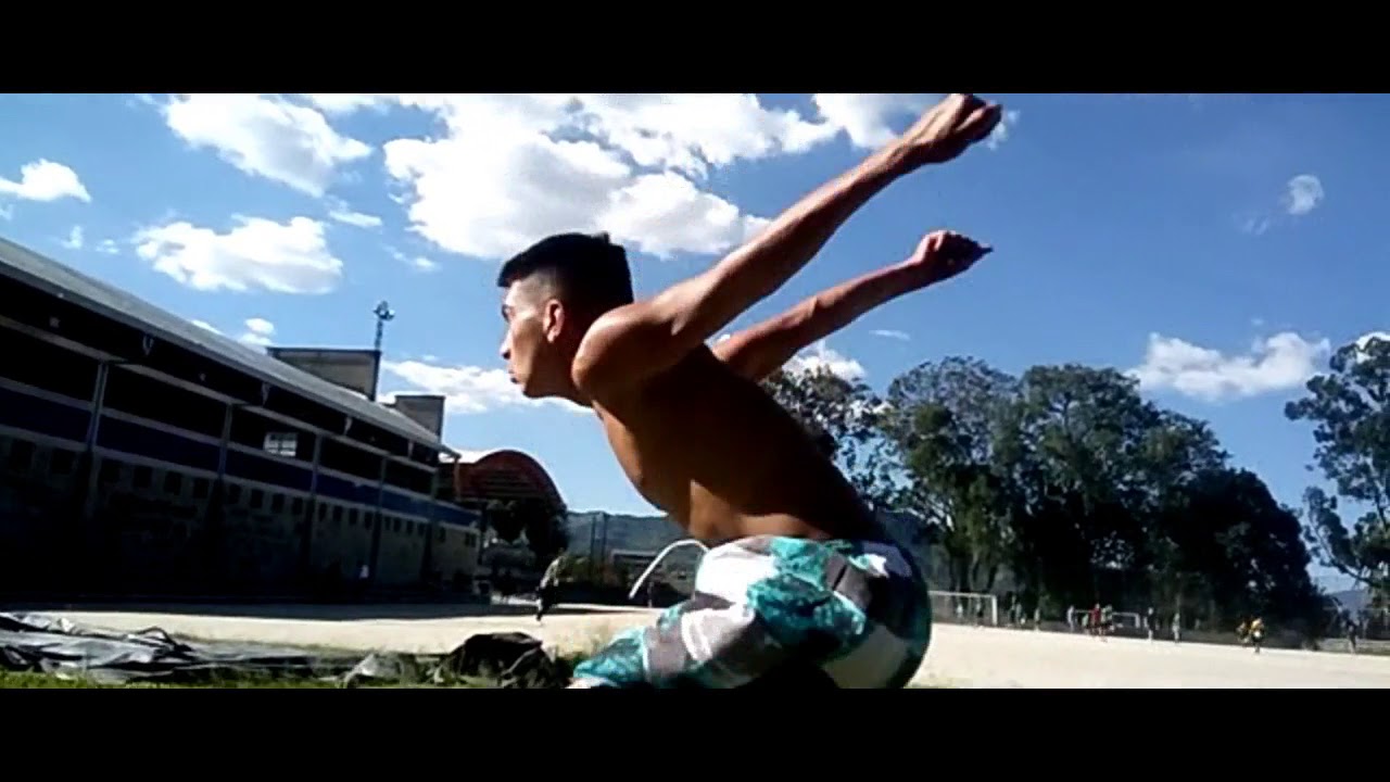 Acrobatics in colombia (medellin) Parkour as a team, in the park of the ...