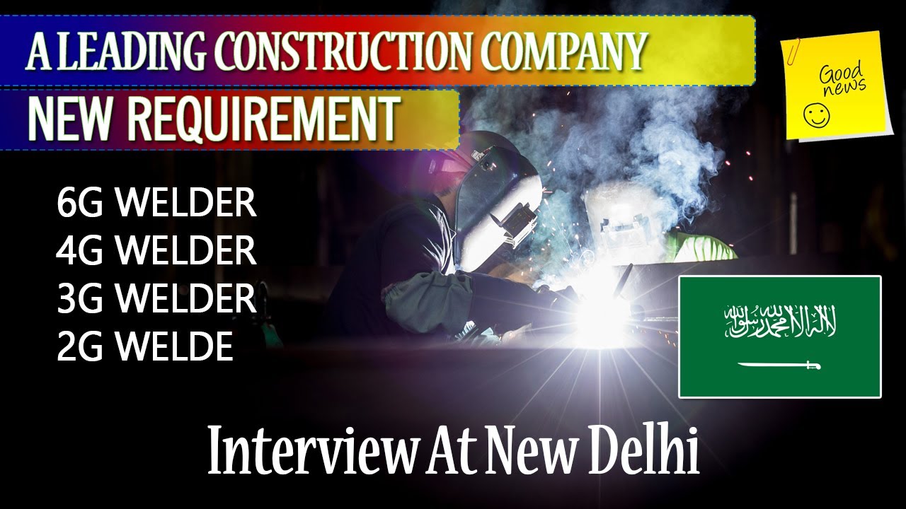 PIPE FITTER 6G WELDER 4G WELDER 3G WELDER 2G WELDER interview Delhi ...