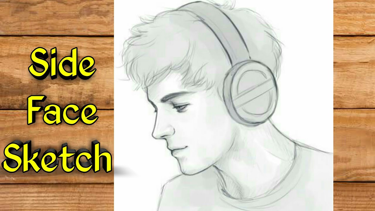 Drawing of a Boy || Side Face Sketch || By Sameer Soni - YouTube