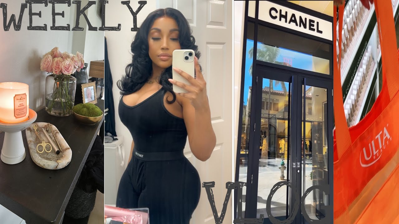 WEEKLY VLOG| FAMILY FEUD| ULTA & CANDLE HAUL| CHANEL| COOKING| COUSIN'S ...