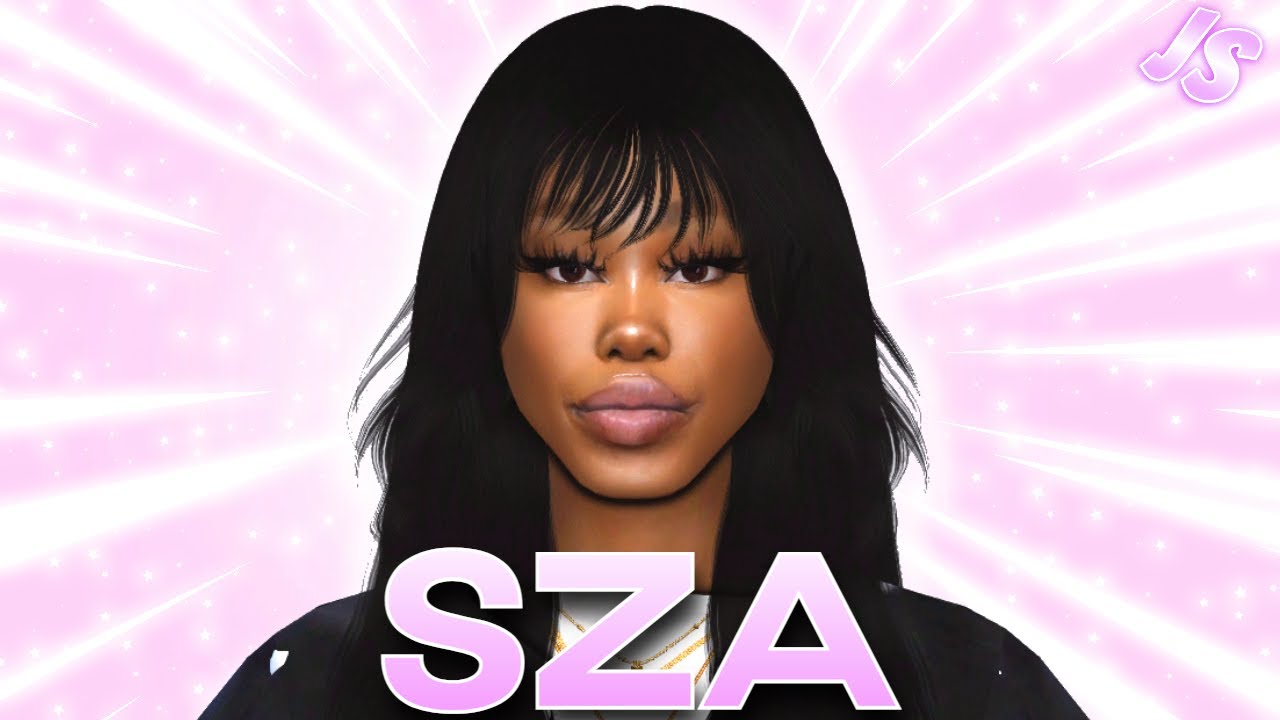 SZA 💗 | Sims 4 CAS | CC FOLDER+SIM DOWNLOAD - YouTube