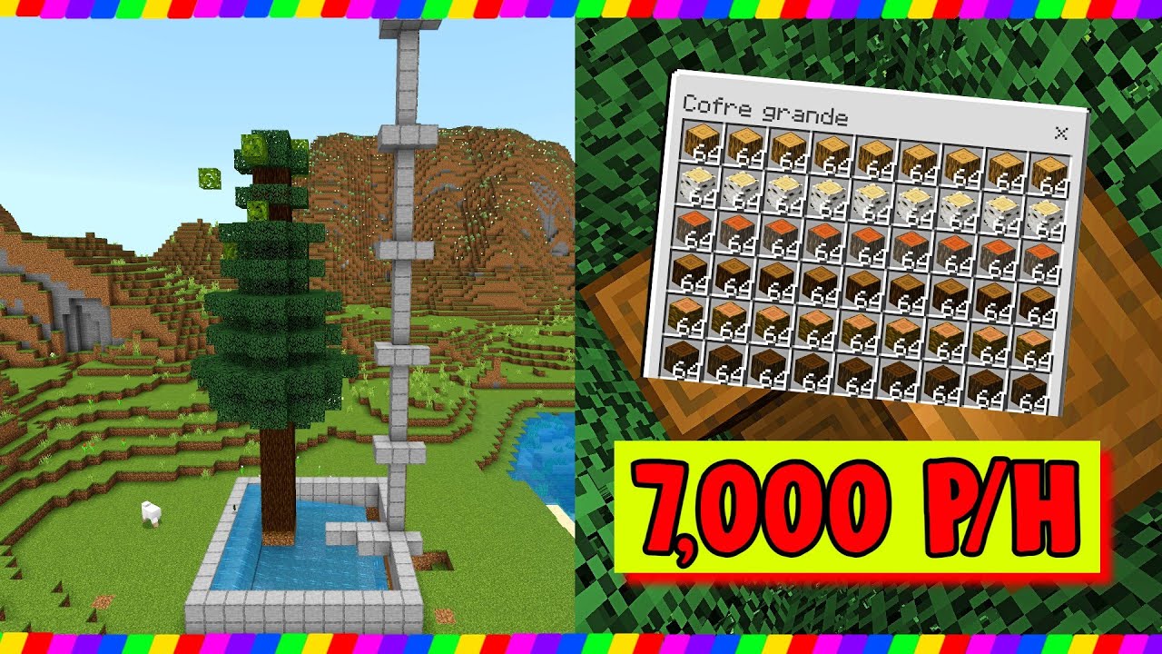 La Granja de MADERA MAS FACIl de MINECRAFT BEDROCK y JAVA 1.19 - 1.18 🔥 ...