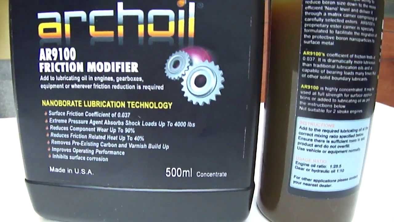ARCHOIL AR9100 Professional oil additive www.archoil.hu - YouTube