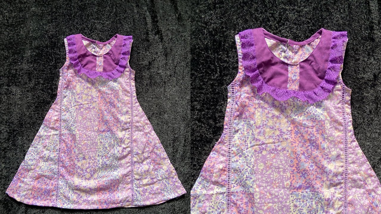 How to Make Baby Frock with Cut Pieces | Step by Step Frock Cutting and ...