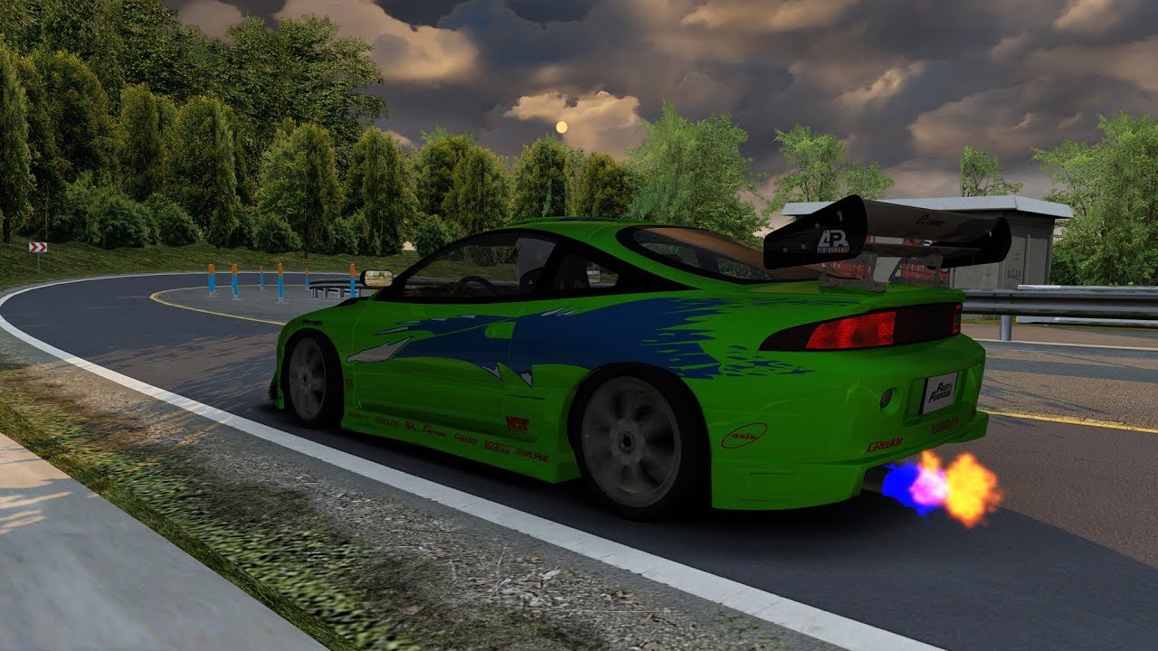 Mitsubishi Eclipse F&F mod test - YouTube