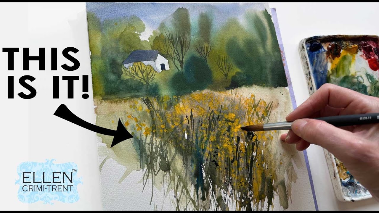 HAVE you tried Semi abstract watercolor? - YouTube