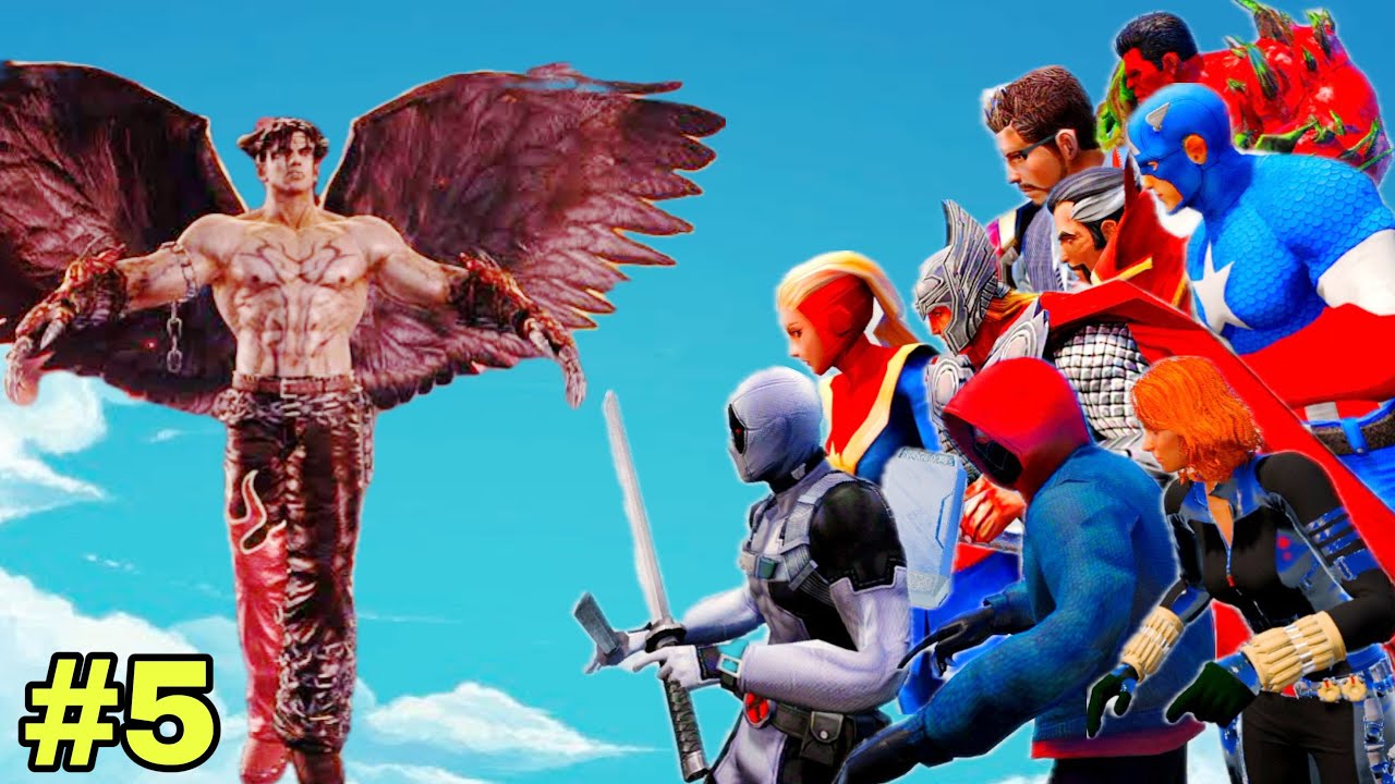 DEVIL GOD UNLEASHES DESTRUCTION ON DARK AVENGERS HEADQUARTER in GTA 5 ...