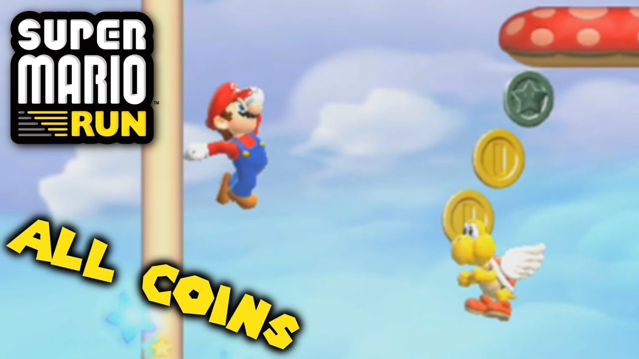 Super Mario Run - All Pink, Purple & Black Coins in World 1 (Android ...