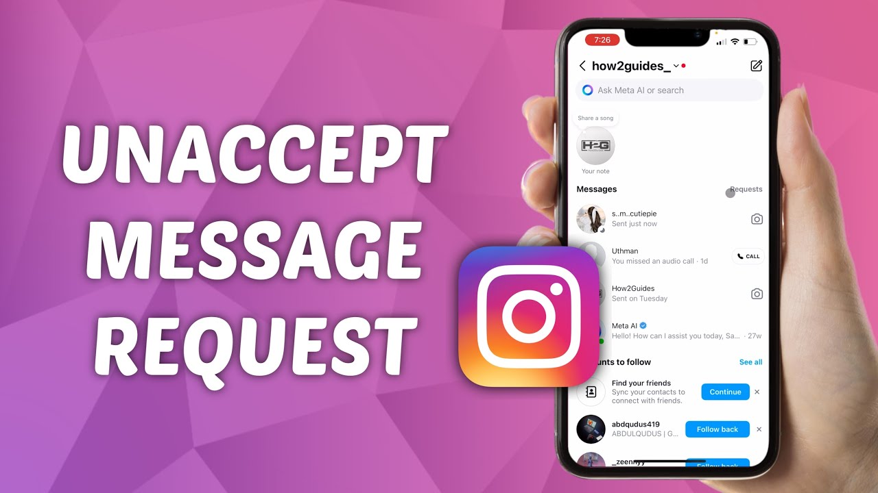 How to Unaccept Message Requests on Instagram - YouTube