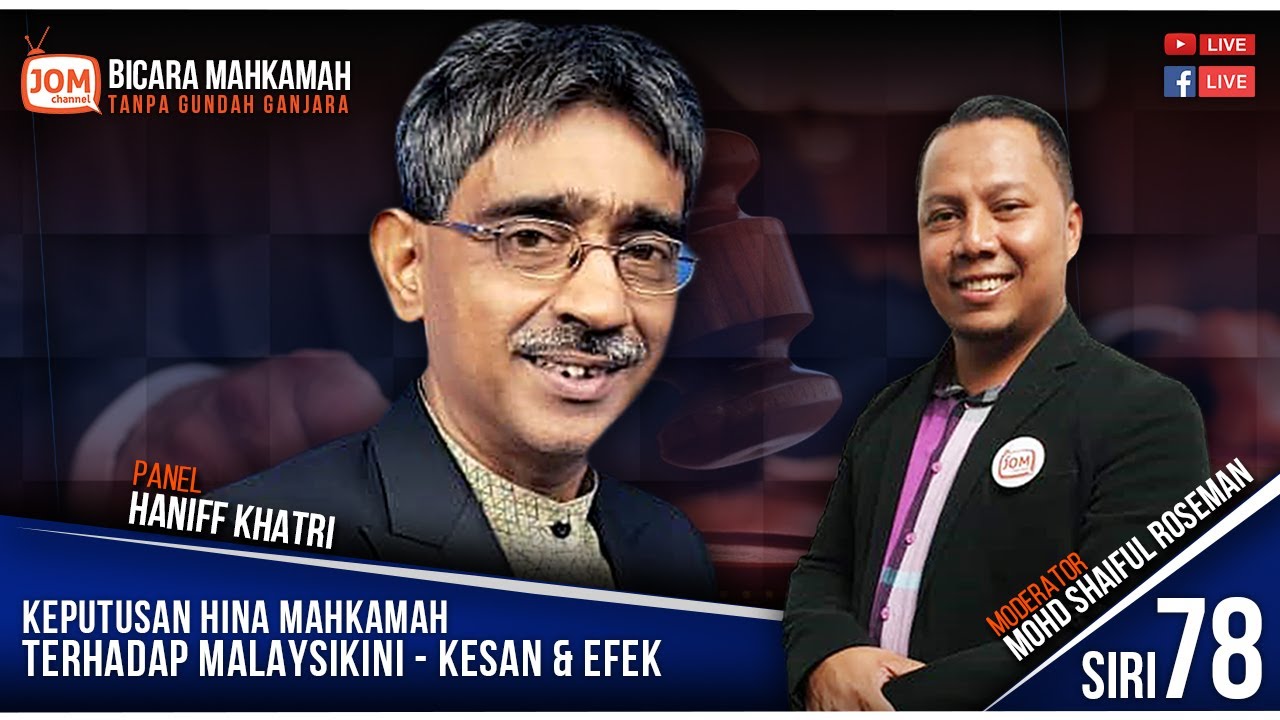 [🔥SIRI 78🔥] "KEPUTUSAN HINA MAHKAMAH TERHADAP MALAYSIKINI - KESAN ...