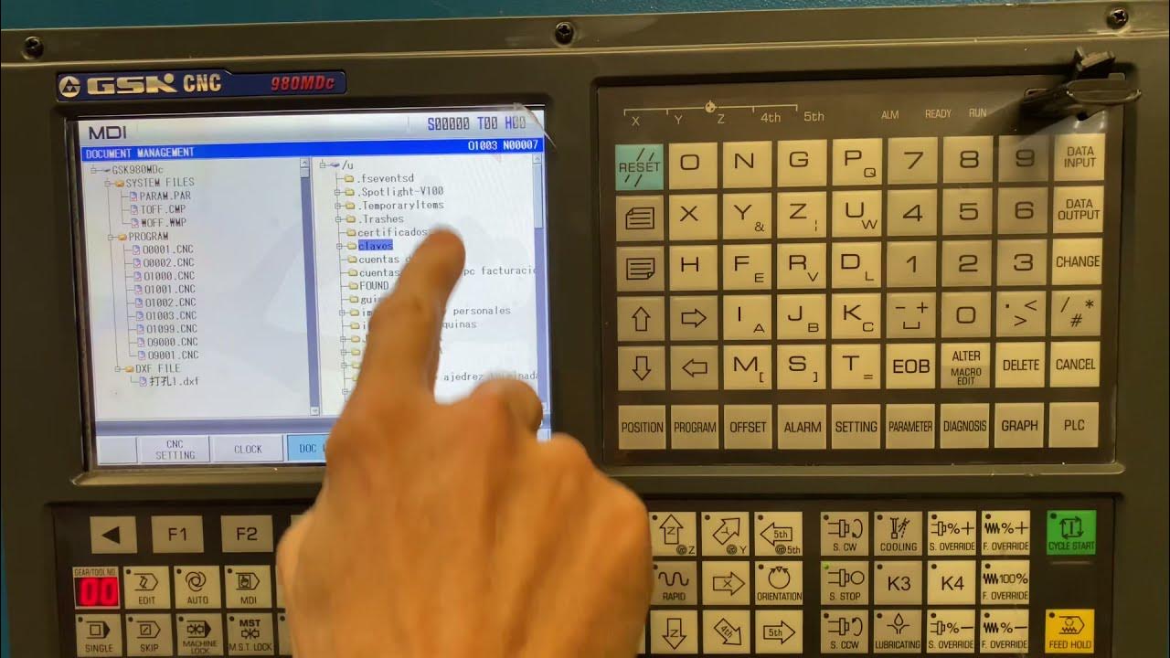 Como hacer un back up en GSK 980,DE PARAMETROS Y PROGRAMAS A UN PEN DRIVE,HACELO! - YouTube