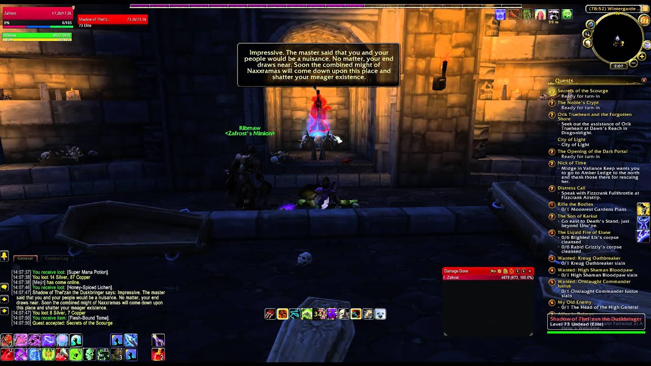 How to do The Noble's Crypt Quest WoW Wintergarde Keep - YouTube