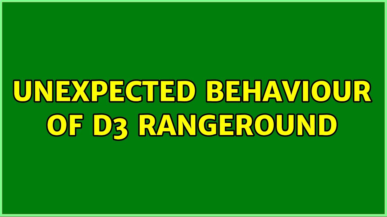 Unexpected behaviour of d3 rangeRound - YouTube