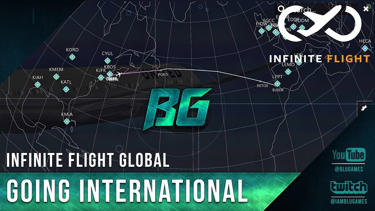 Infinite Flight Global - Going International (KBOS-LPPT) Part 1 - YouTube