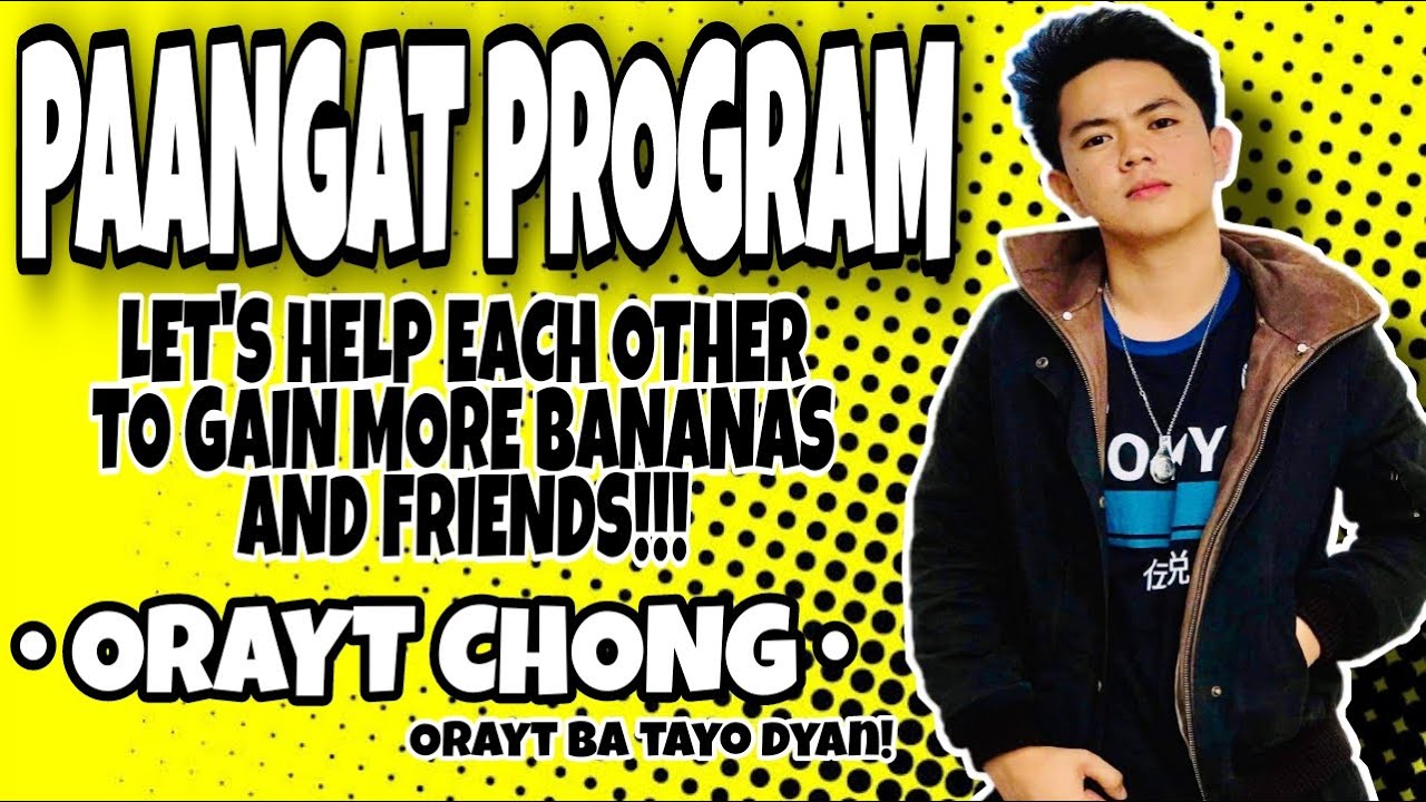 PAANAGAT PROGRAM WITH ORAYT CHONG - YouTube